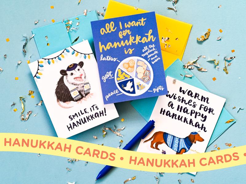Funny and Heartfelt Hanukkah Greeting Cards | Grey Street Paper